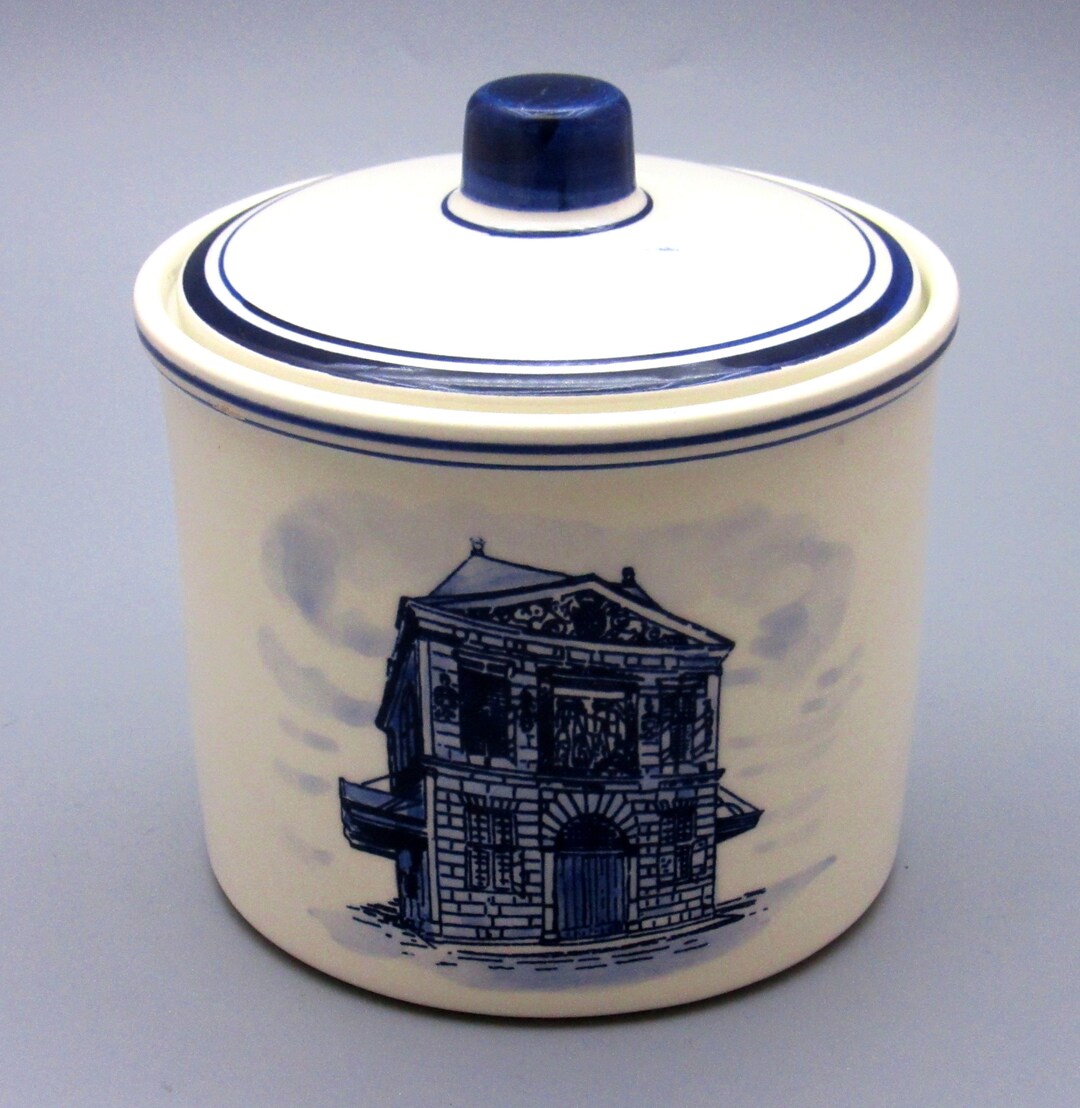 RARE! Delft Blue Cookie Jar for the Netherlands Royal Army, Marked. - Etsy
