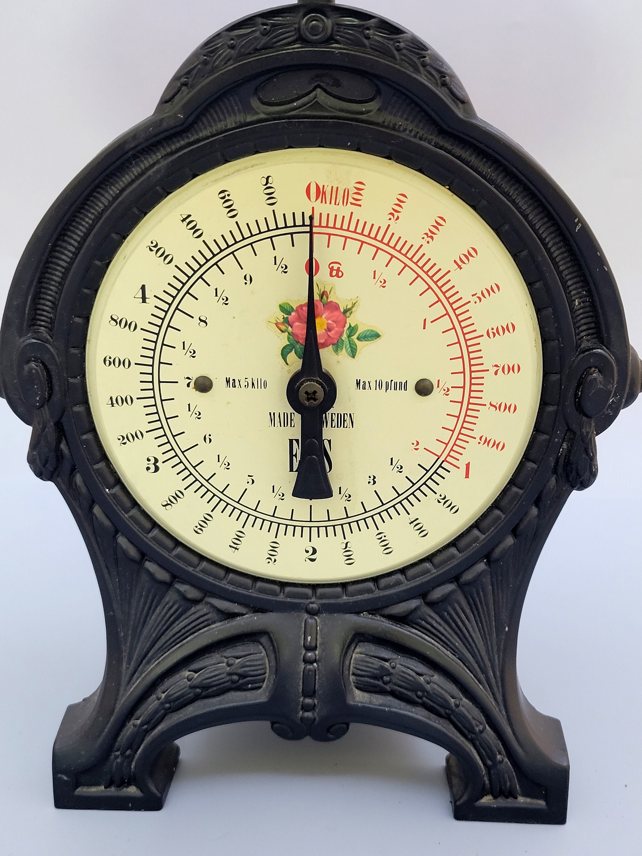 Art Nouveau Style Kitchen Weight Scale Made by EKS Sweden, the Second ...