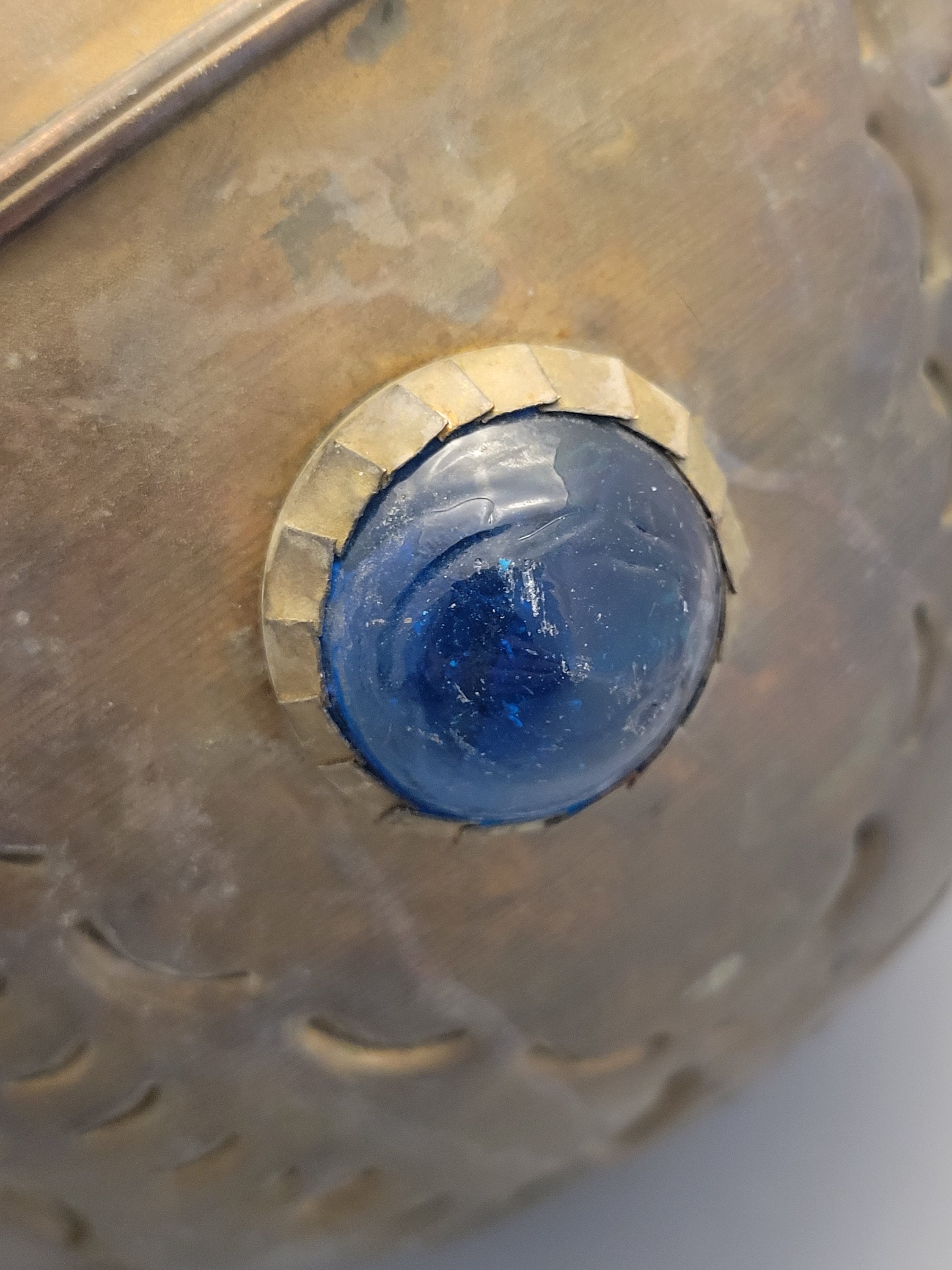 Vintage Copper Palestinian Lamp From the 60th, Decorated With Hebron ...