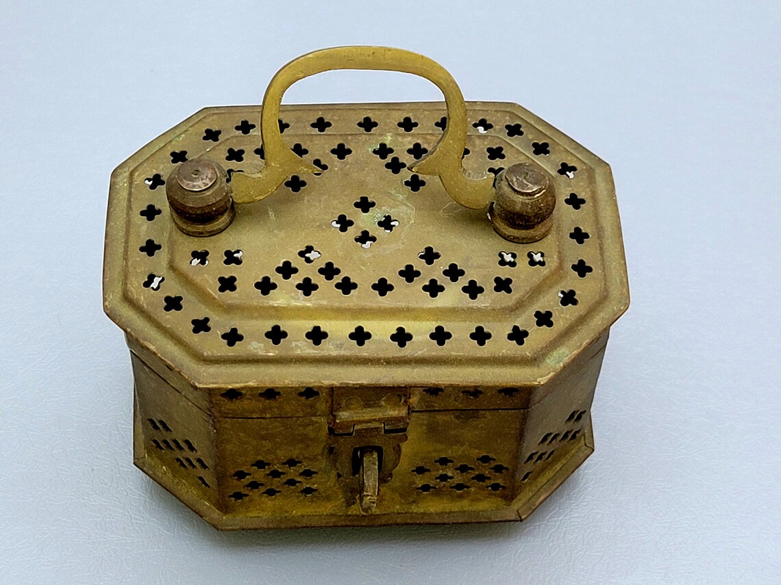 Vintage Chinese Brass Cricket Box - Etsy