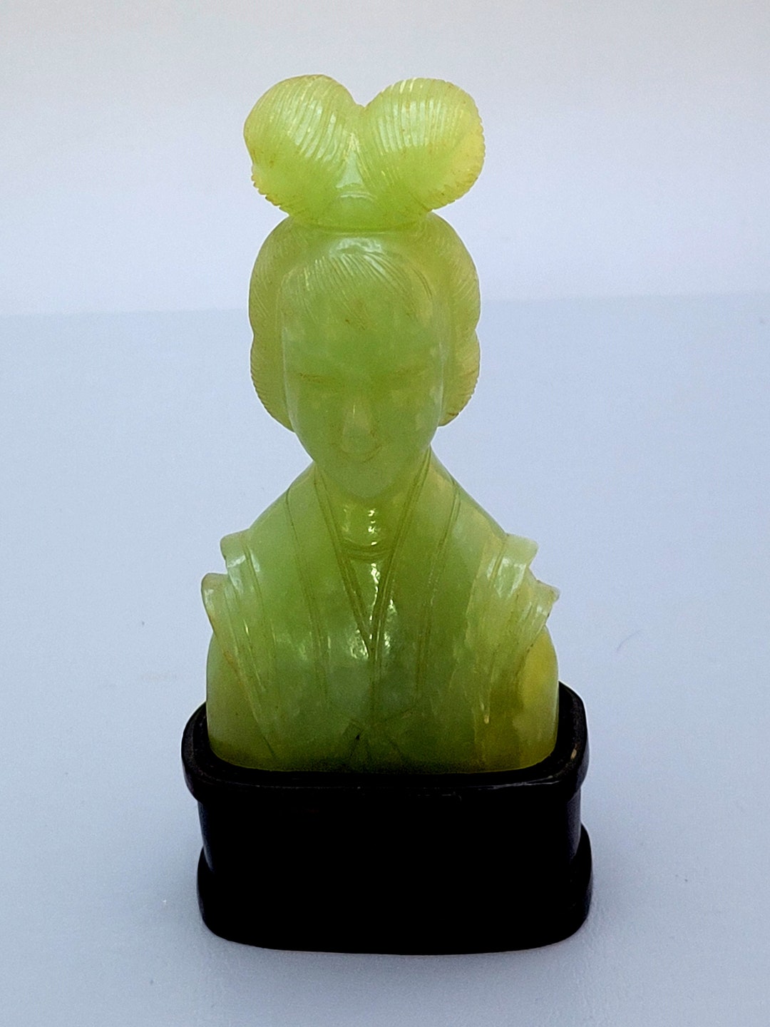 Beautiful Vintage Chinese Torso Jade Figurine of a Chinese Woman on a ...