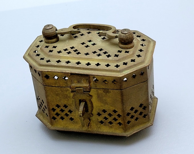 Vintage Chinese Brass Cricket Box - Etsy
