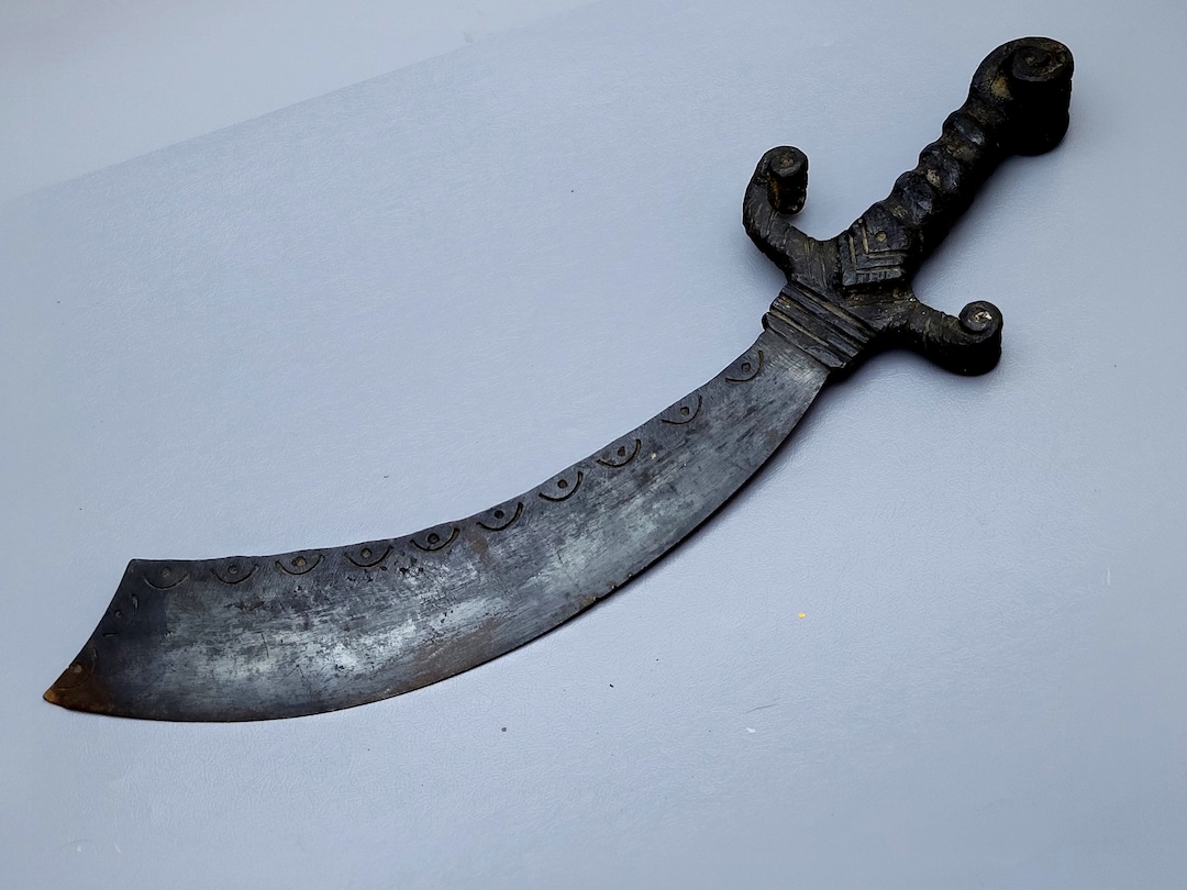 Short Decorative Curved Arab Sword, in Classic Arab Style, Made of ...