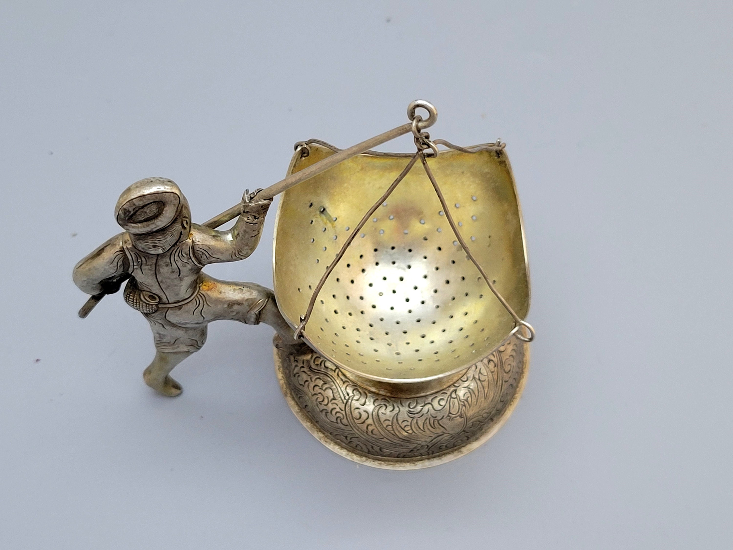 Vintage Silver 900 Vietnamese Tea Filter in a Shape of a - Etsy