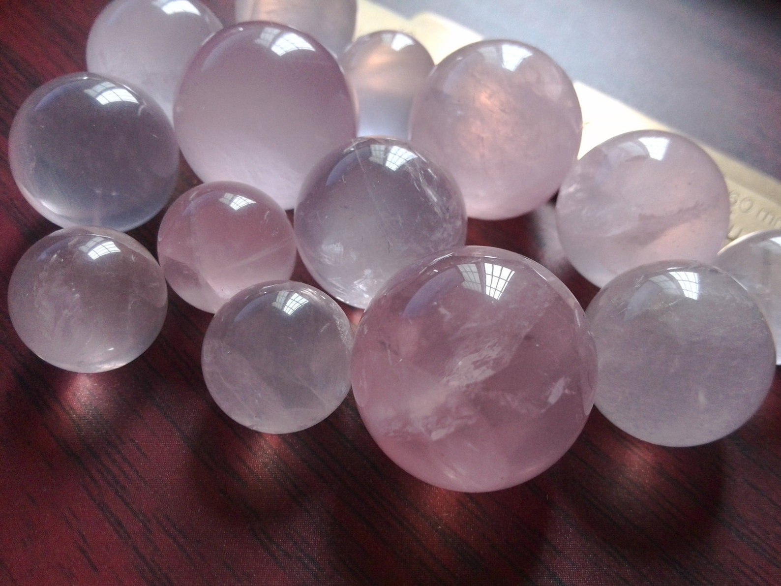 Rose Quartz Crystal Balls Choose Size Pink Crystal Sphere - Etsy