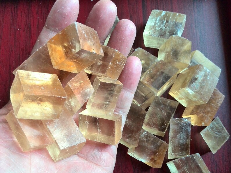 Golden Optical Calcite Iceland Spar Raw Rough Gemstones - Etsy