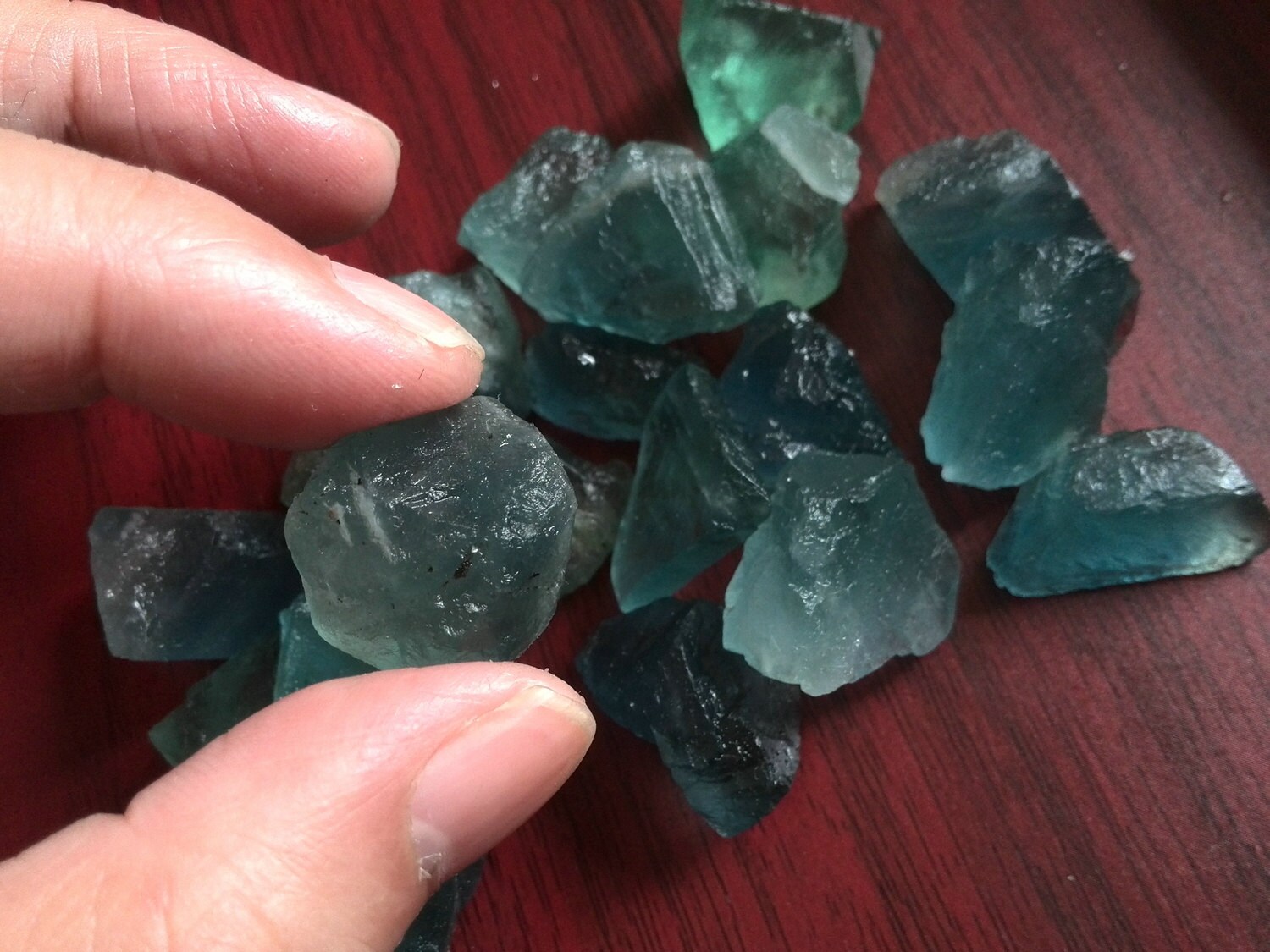 Natural Blue Fluorite Raw Rough Gemstones Chunks Loose Stone - Etsy