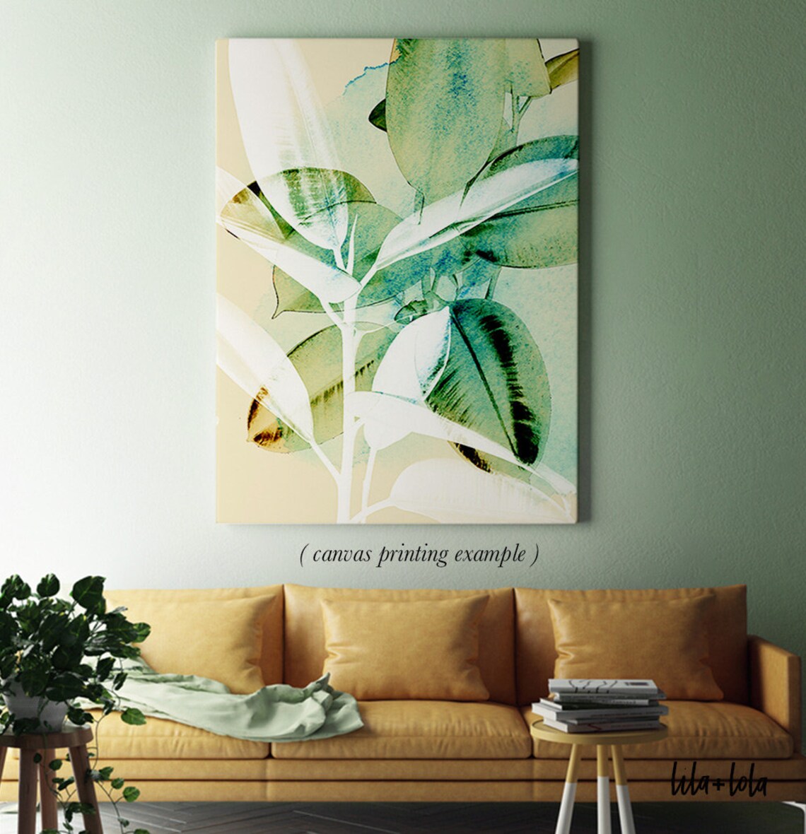 Printable Plant Print Abstract Art Tropical Wall Art | Etsy