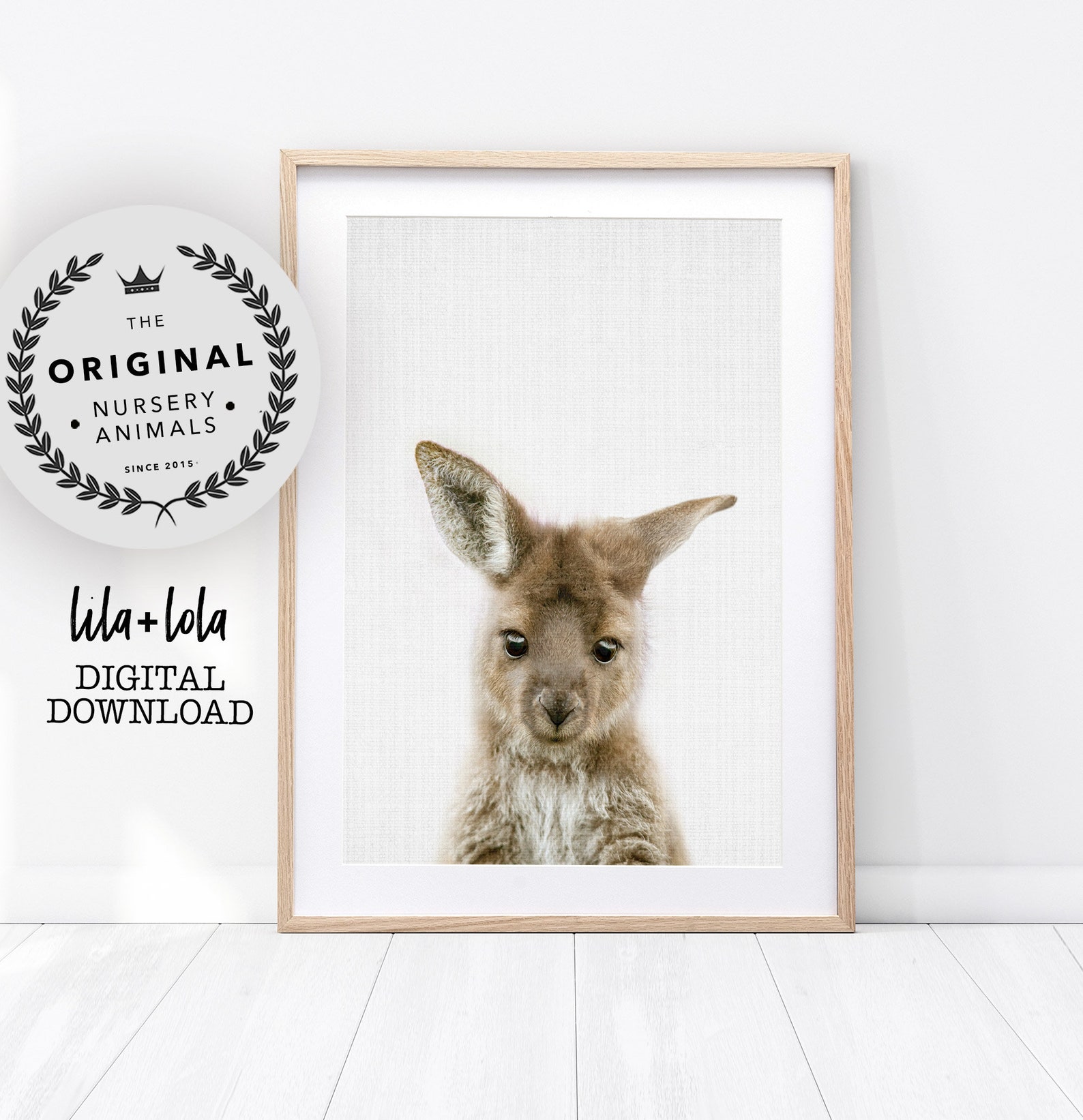 Kangaroo Print Australian Animal Wall Art Printable Digital | Etsy