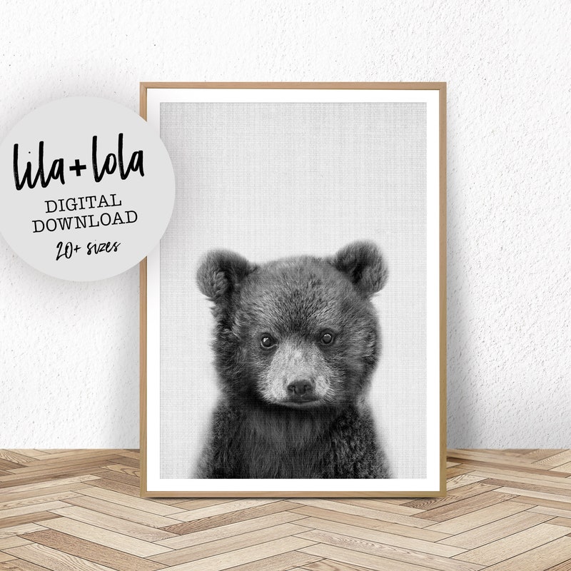 Bear Print - Etsy