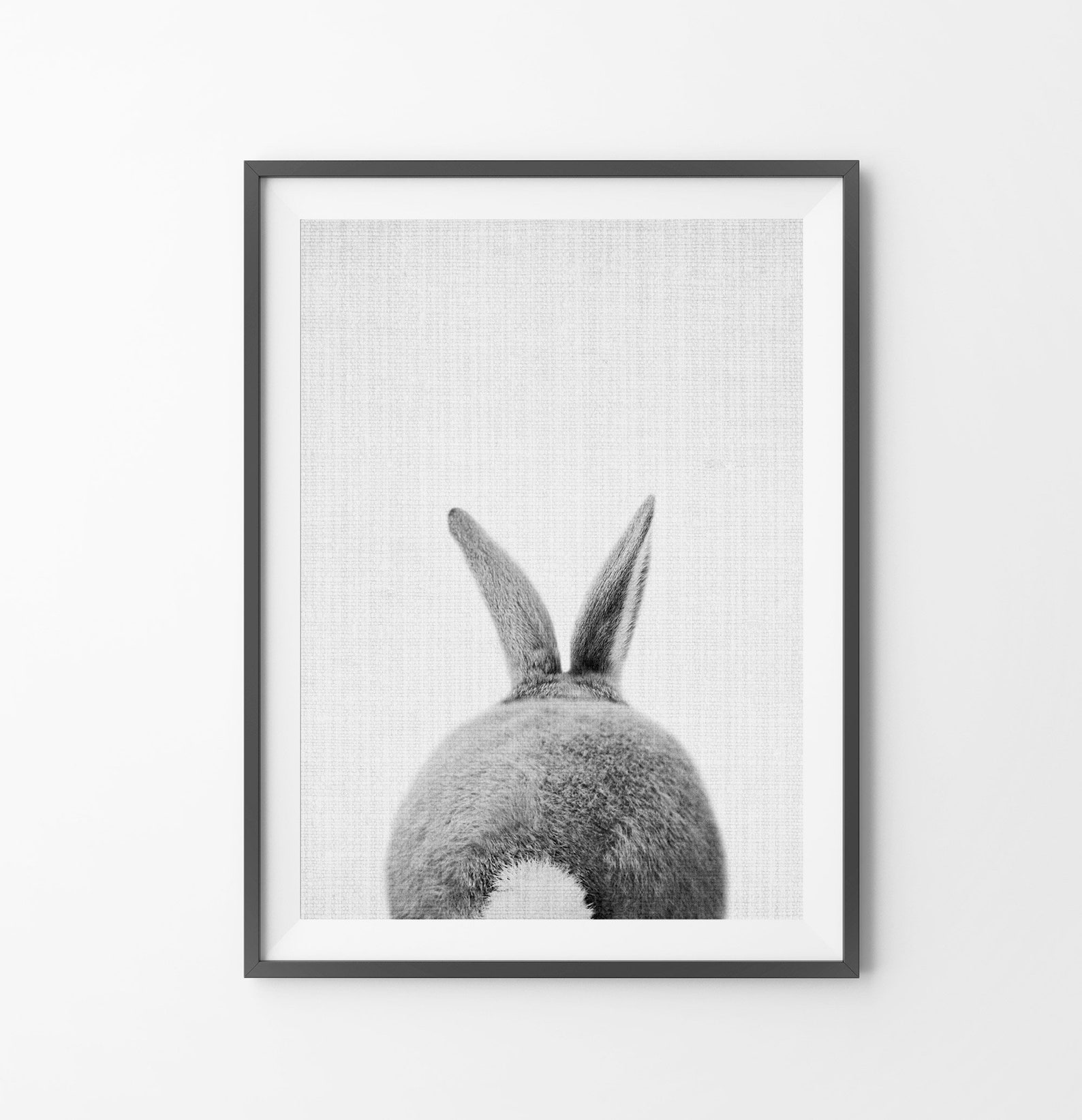 Nursery Print Bunny Rabbit Tail Wall Art Printable Instant | Etsy