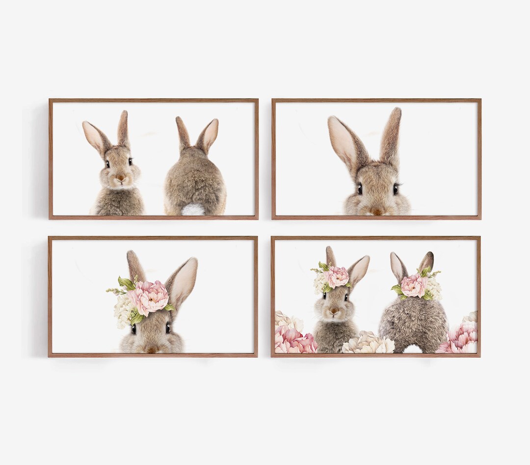 Samsung Frame TV Art Easter Bunny Bundle Set Easter for Kids Pink ...