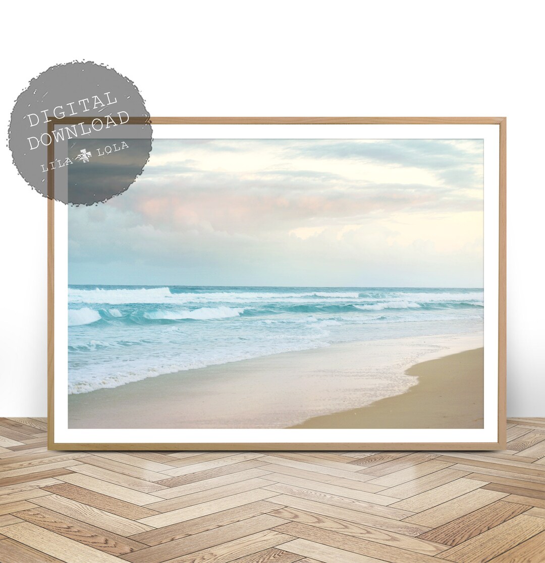 Beach Photography Ocean Print Printable Wall Art Coastal - Etsy Canada