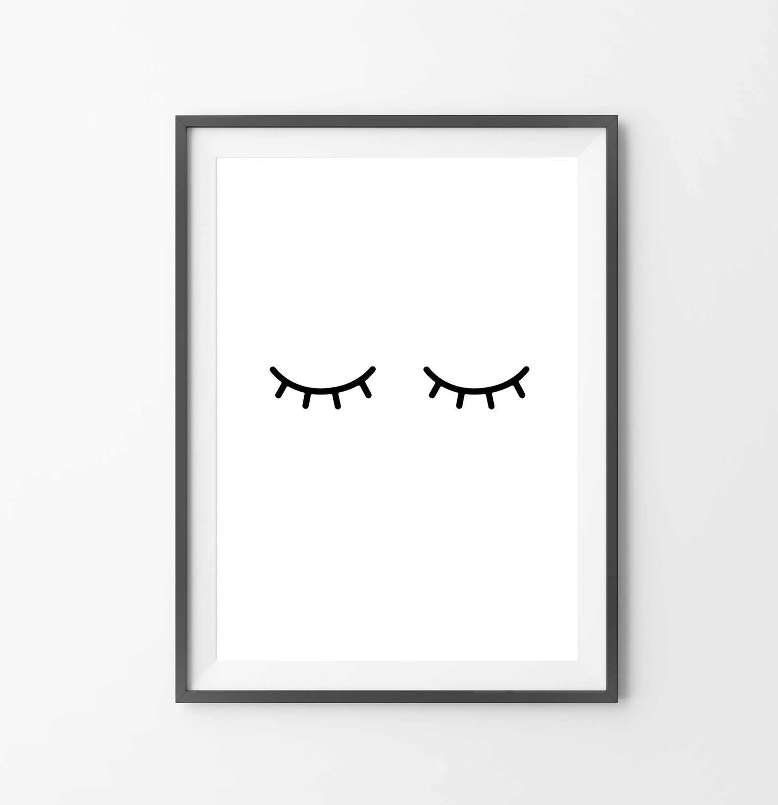 Eyelash Print Nursery Wall Art Eyelashes Poster Girls Room | Etsy