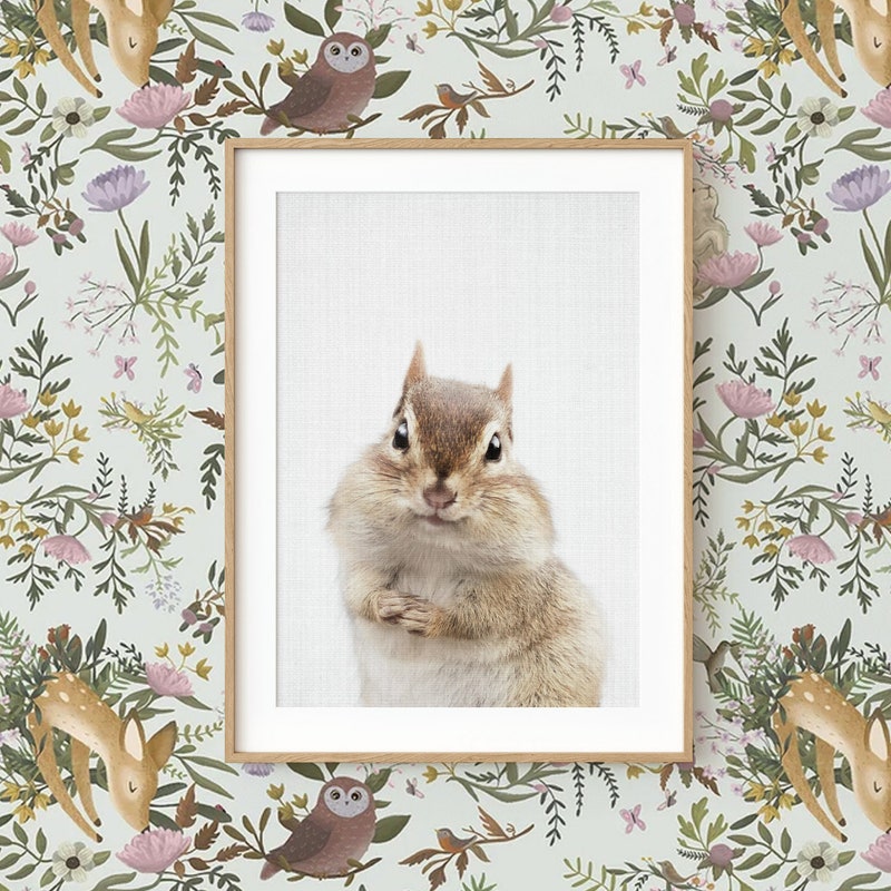 Chipmunk Art Print - Etsy