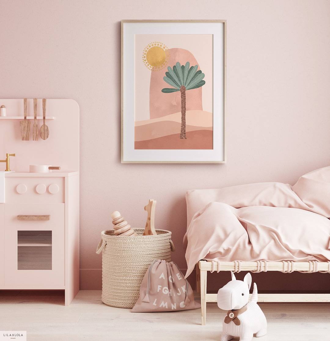 Boho Palm Tree Print ~ Girls Bedroom or Nursery Decor ~ Printable ...