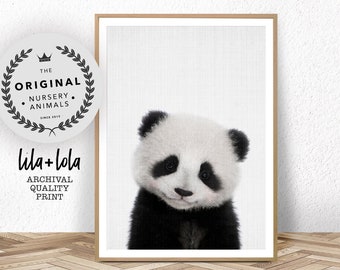 Baby Panda Print Nursery Animal Printable Wall Art Kids | Etsy