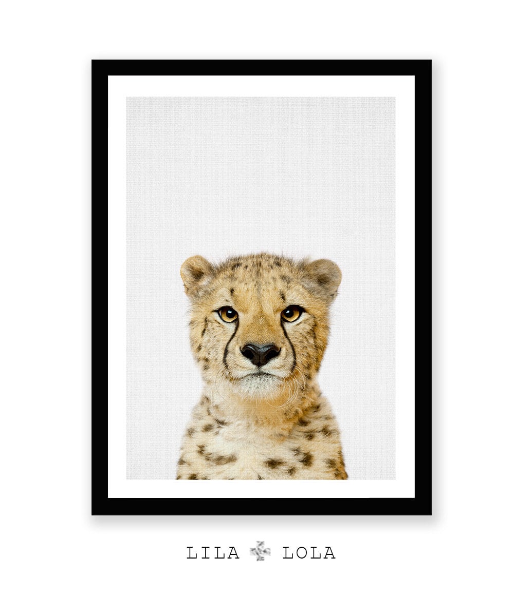 Nursery Wall Art Cheetah Print African Safari Animal - Etsy
