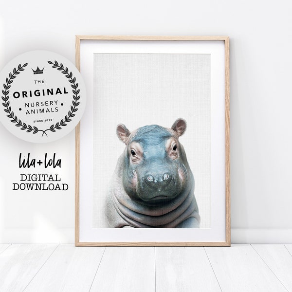 Hippo Art Print - Etsy