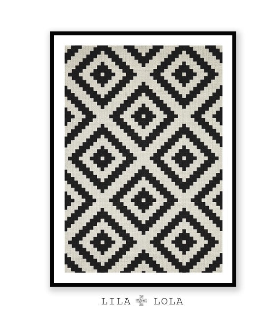 Aztec Pattern Black And White