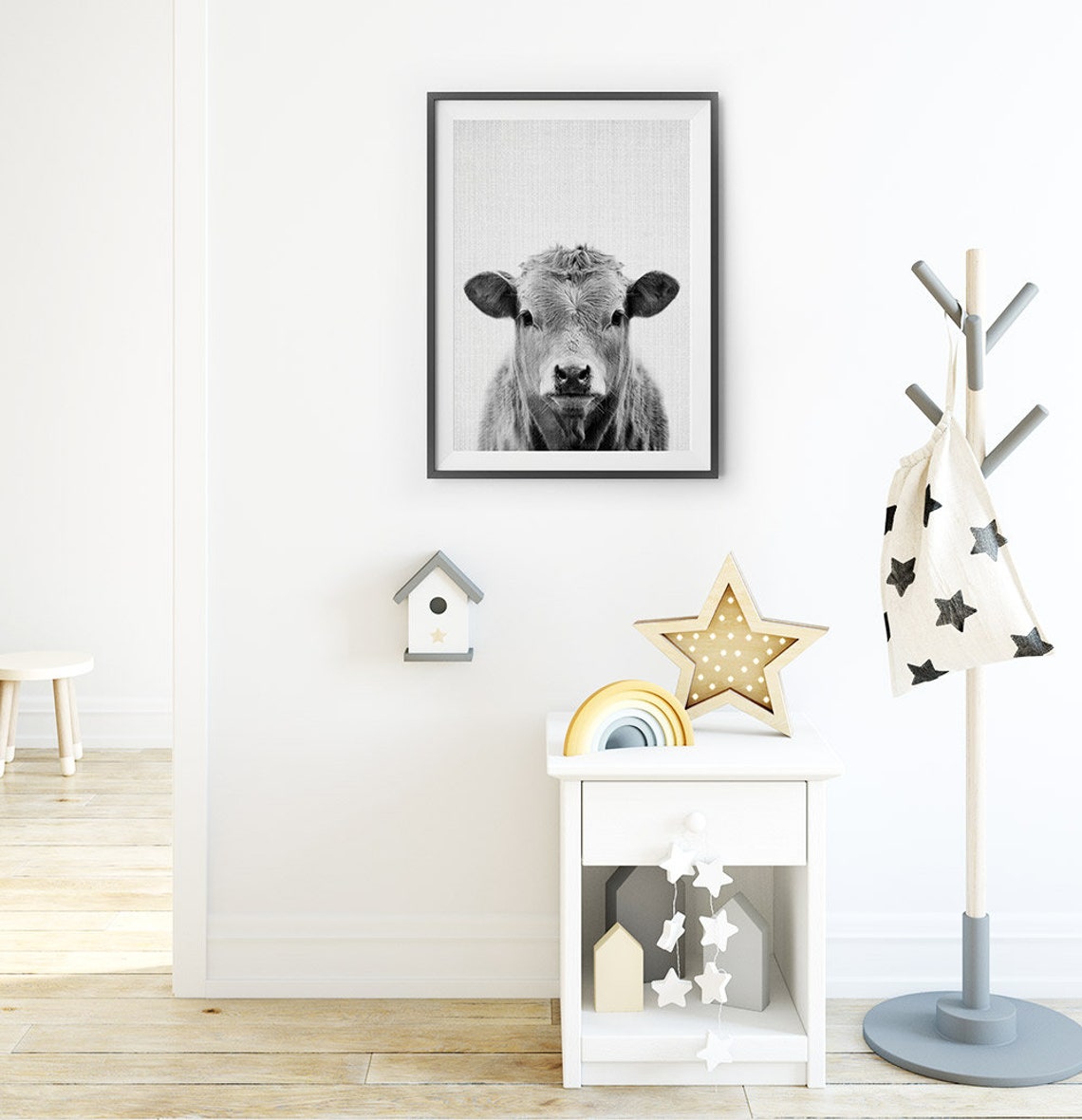 Cow Print: Farmhouse Nursery Animal Poster (digital Download) - Etsy