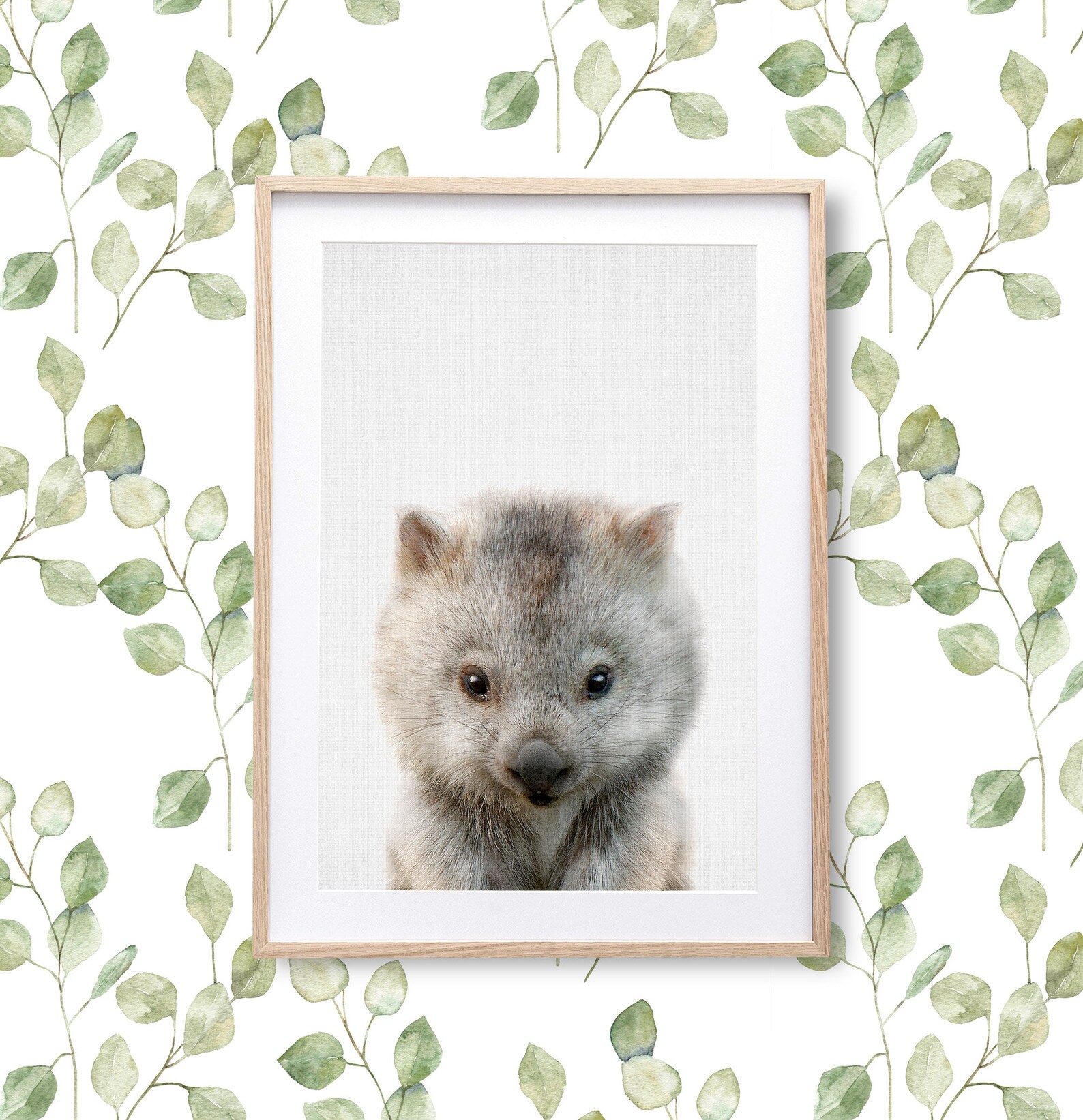 Wombat Print Nursery Animal Wall Art Australian Printable - Etsy