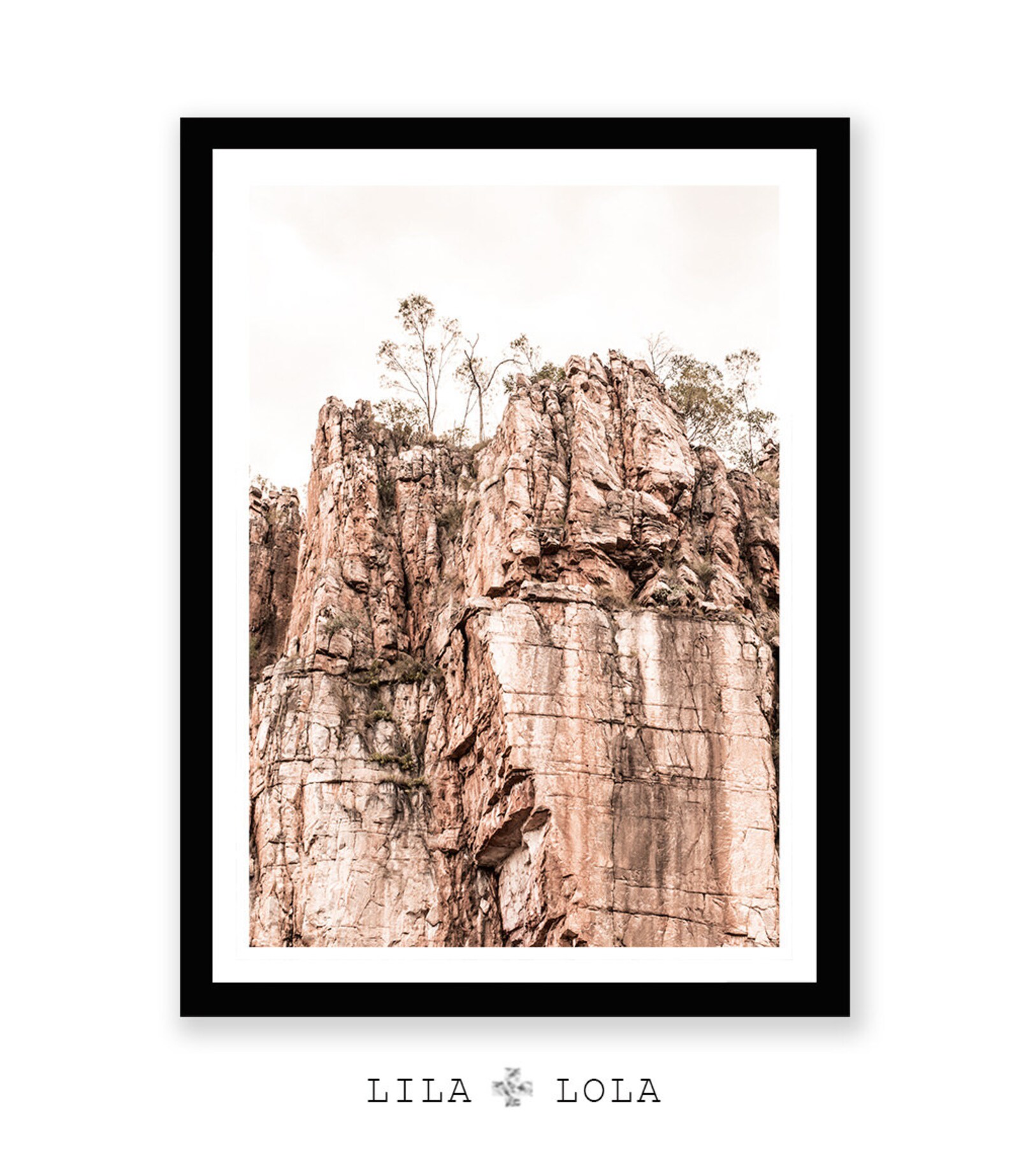 Australian Outback Print: Rocky Cliff, Katherine Gorge (digital ...