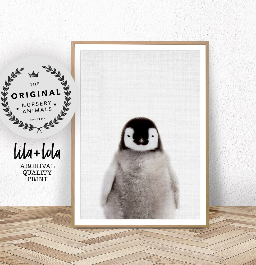 Penguin Print, Nursery Wall Art, Baby Animal Prints, Nursery Decor ...