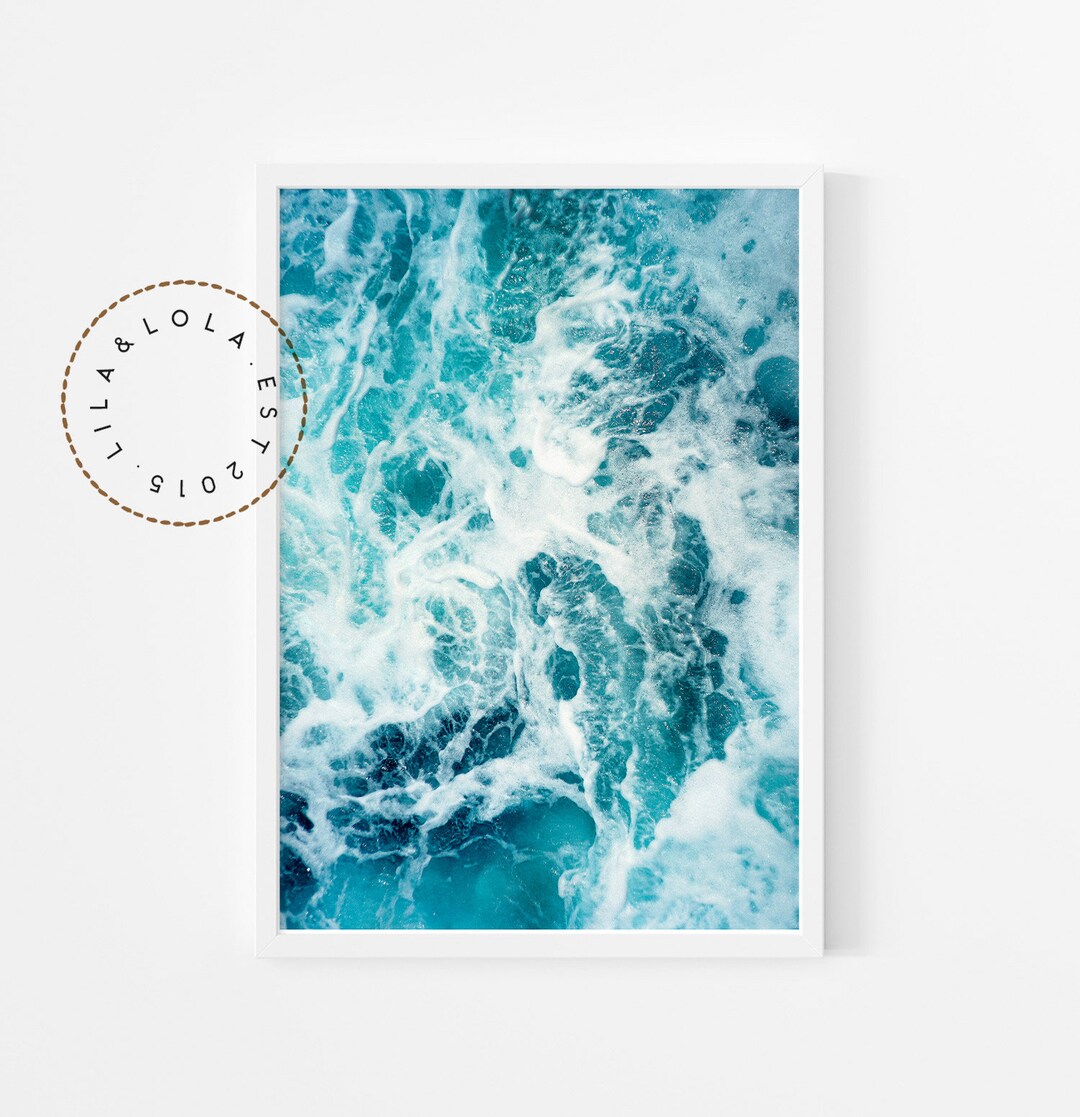 Ocean Water Photo Print ~ Coastal Beach House Decor ~ Printable Wall ...
