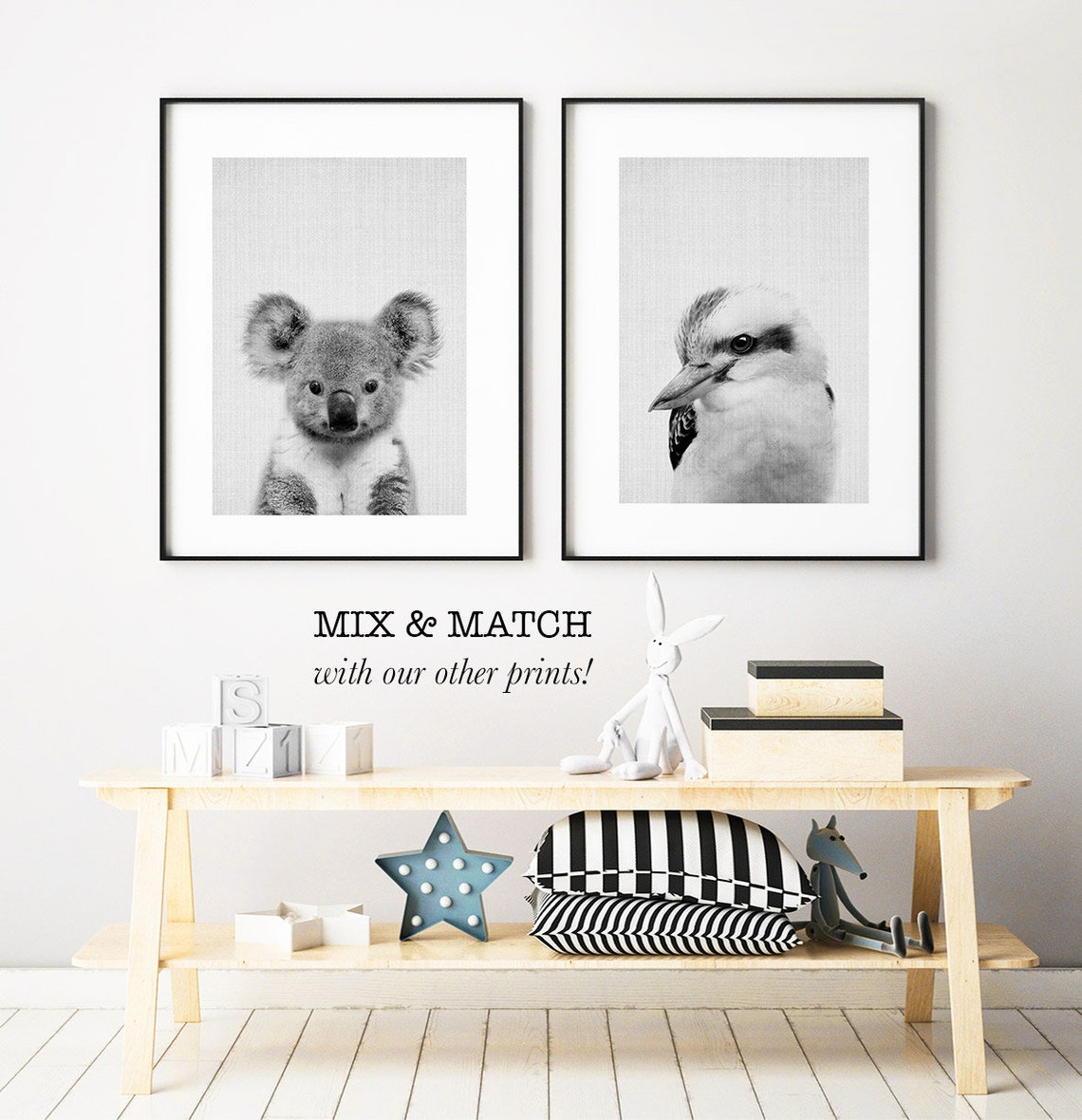 Kookaburra Print Australian Nursery Animal Decor Printable | Etsy