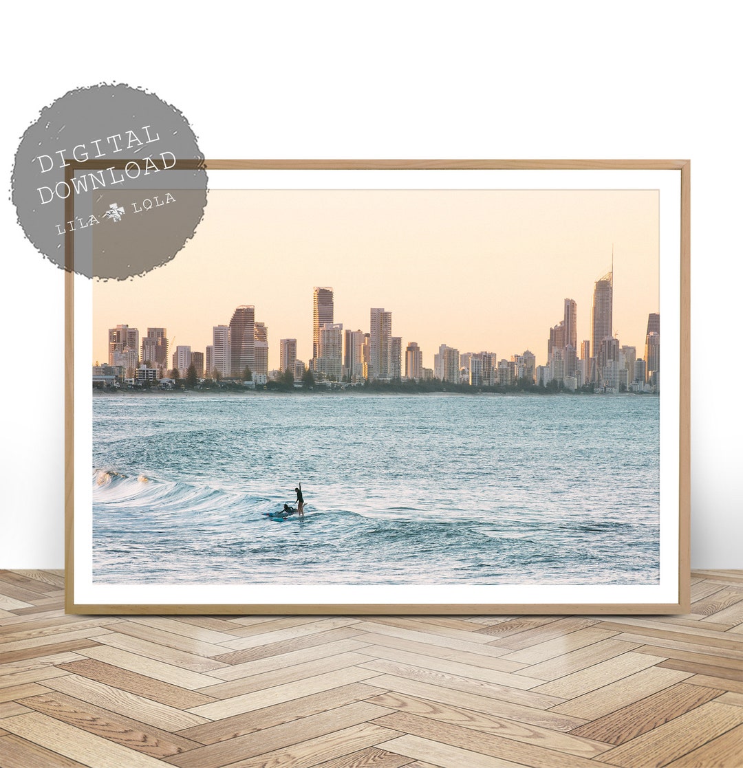 Surf Print, Digital Download, Ocean Photography, Beach Coastal Wall Art ...