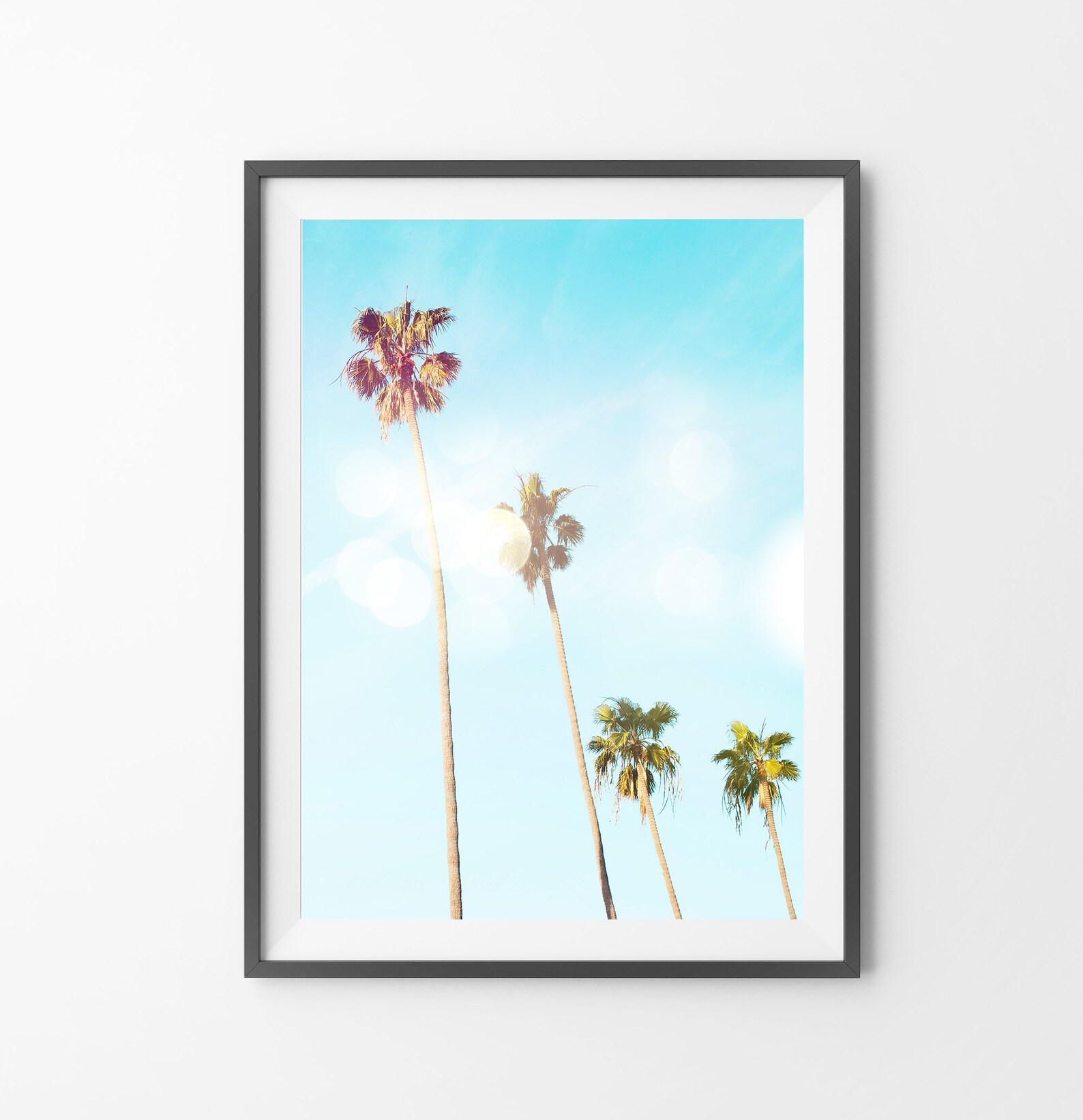 Palm Tree Print Printable Digital Download Beach Coastal Etsy
