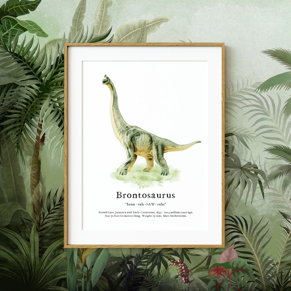 Dinosaur Poster - Etsy