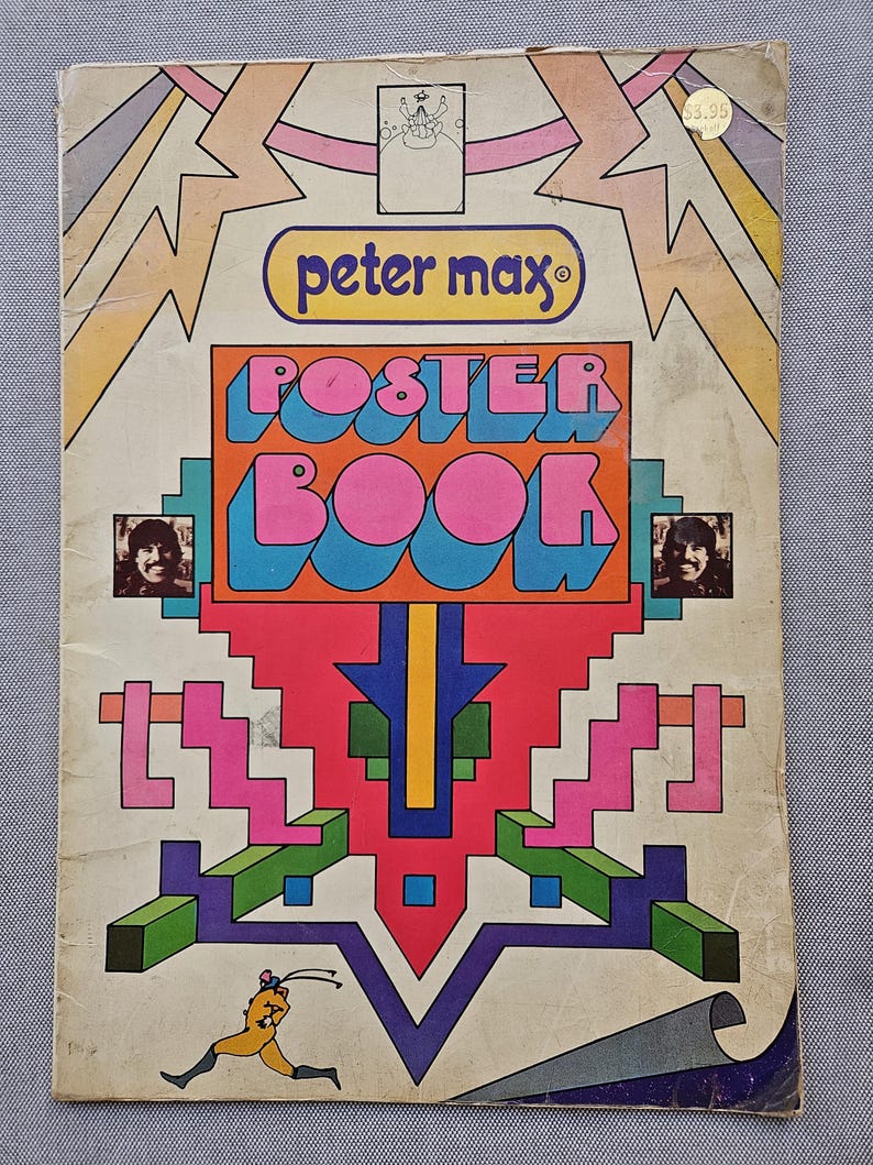 Peter Max Poster Book 1970. Second Printing Before Publication. 11 X 16 ...