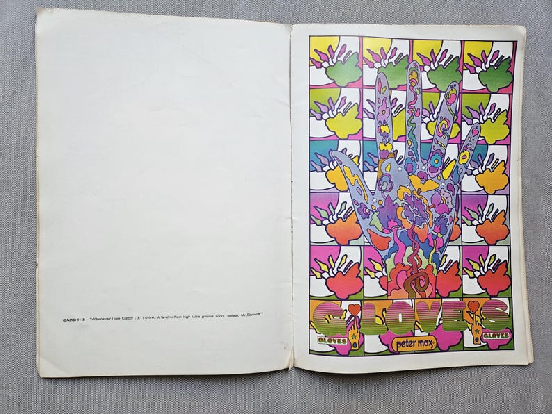 Peter Max Poster Book 1970. Second Printing Before Publication. 11 X 16 ...