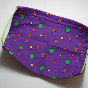 Two Layer Quilting Fabric Mask, 100% Cotton Face Mask, Washable Face ...