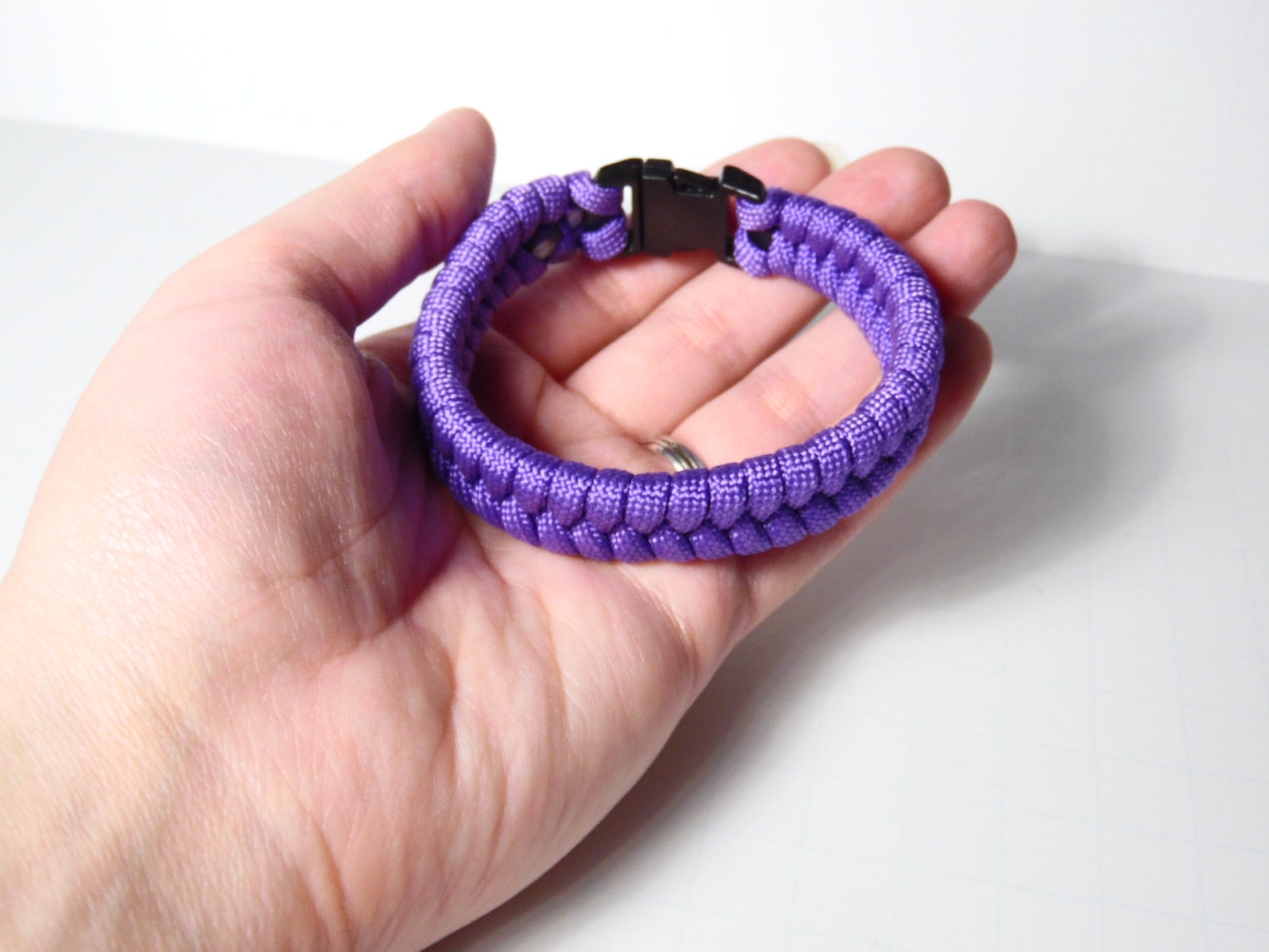 Fish Tail Paracord Bracelet Purple Outdoor Bracelet Unisex - Etsy