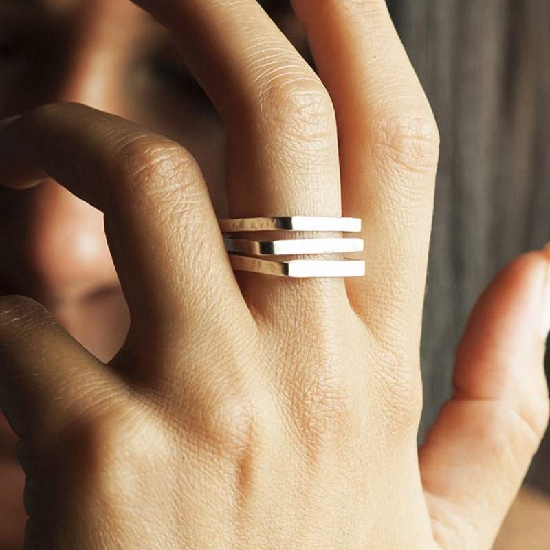 Square Band Ring - Etsy