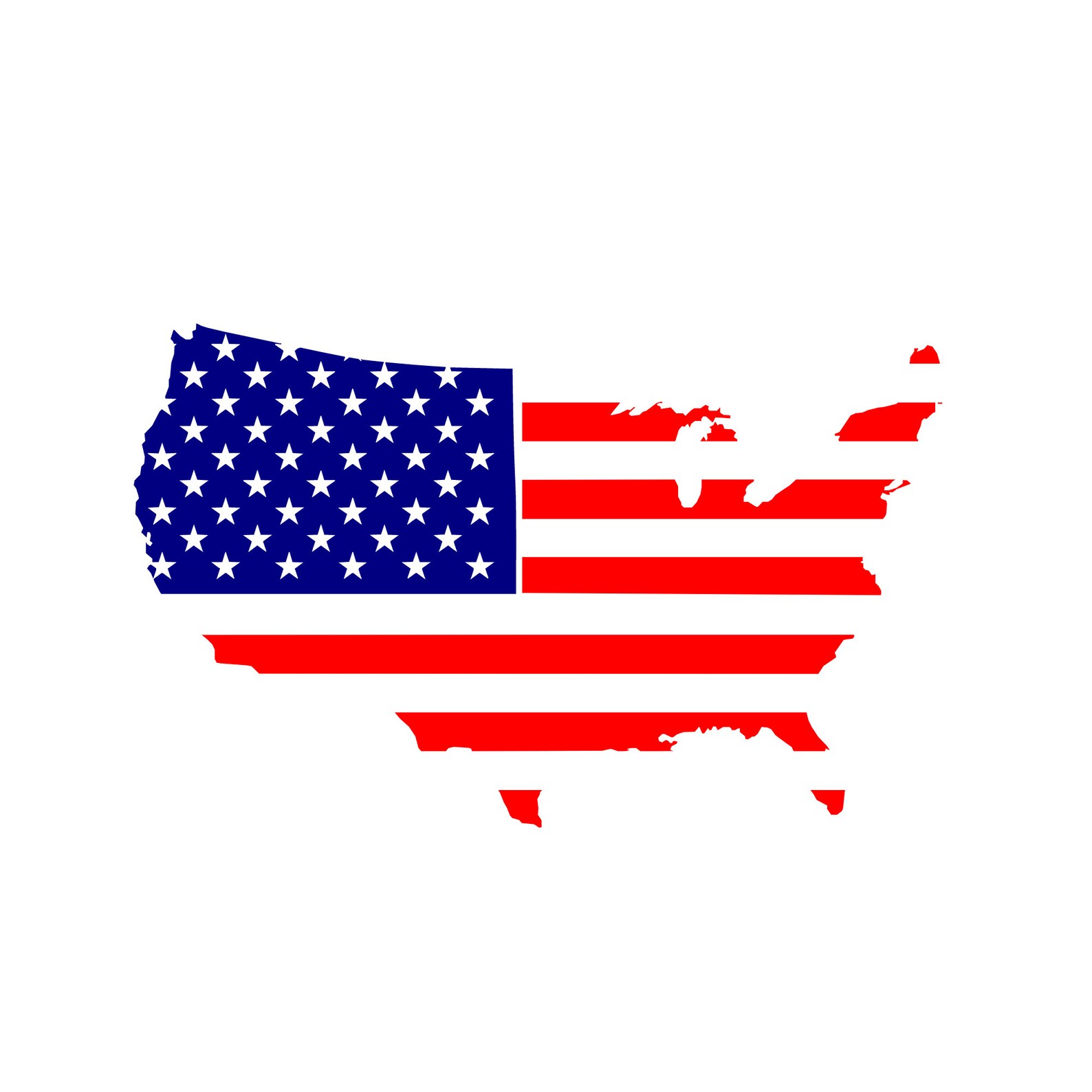 USA Map Flag - Etsy