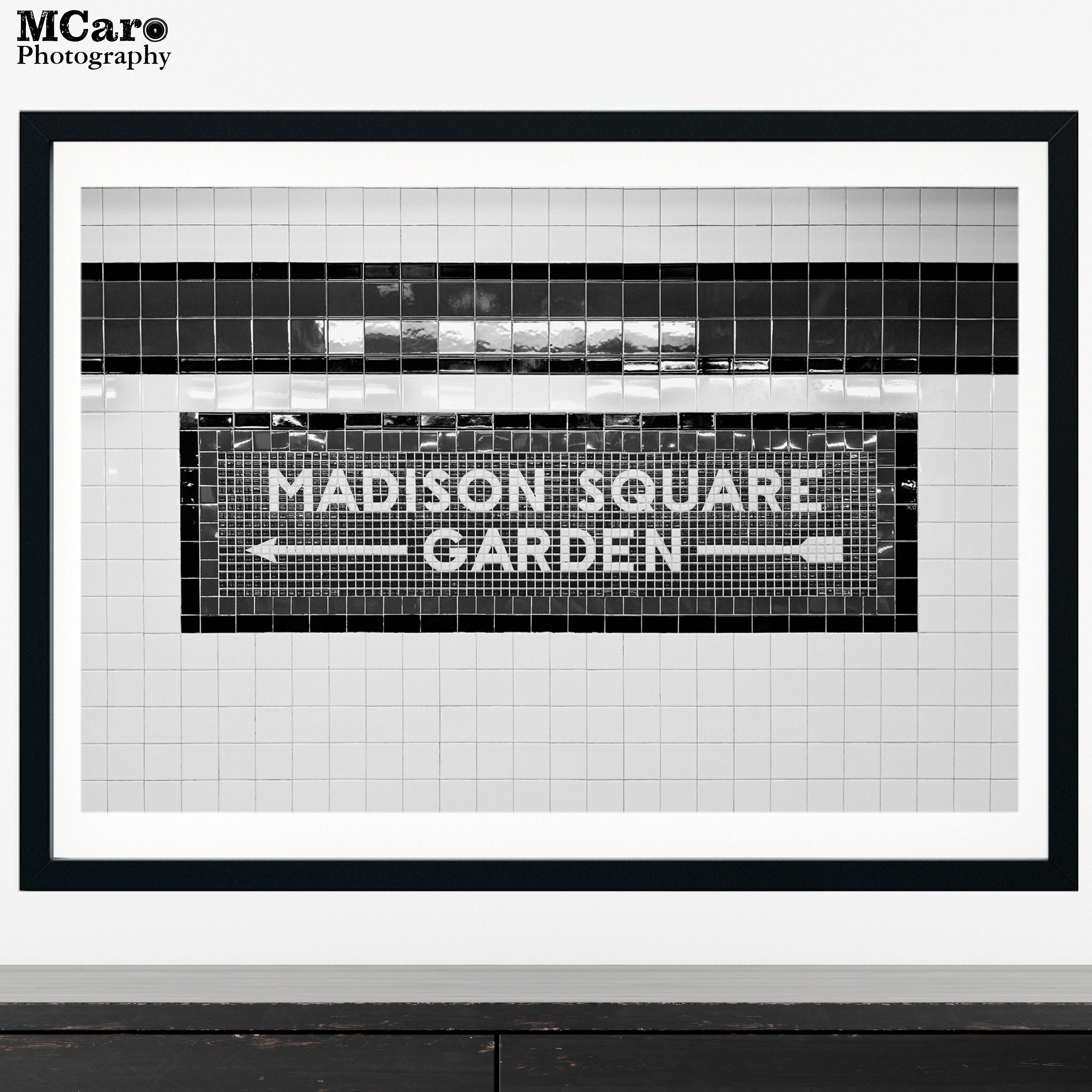 Madison Square Garden Print Subway Sign Print Mosaic Tile | Etsy