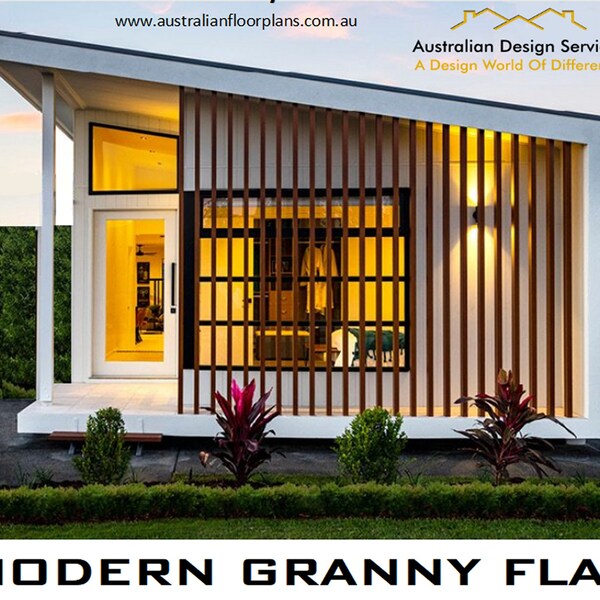 MODERN GRANNY FLAT Small and Tiny Home Design 90.6m2/ 976 - Etsy Canada