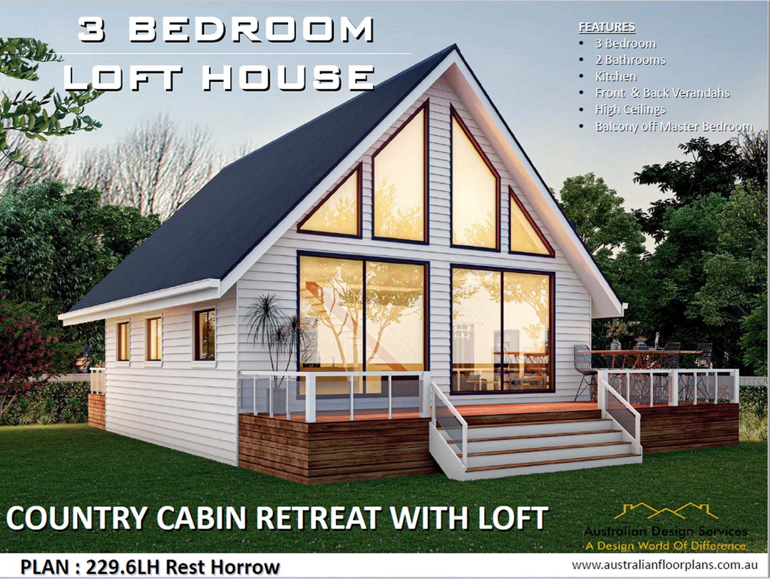 COUNTRY CABIN RETREAT - Architectural Concept House Plans | Cabin W ...