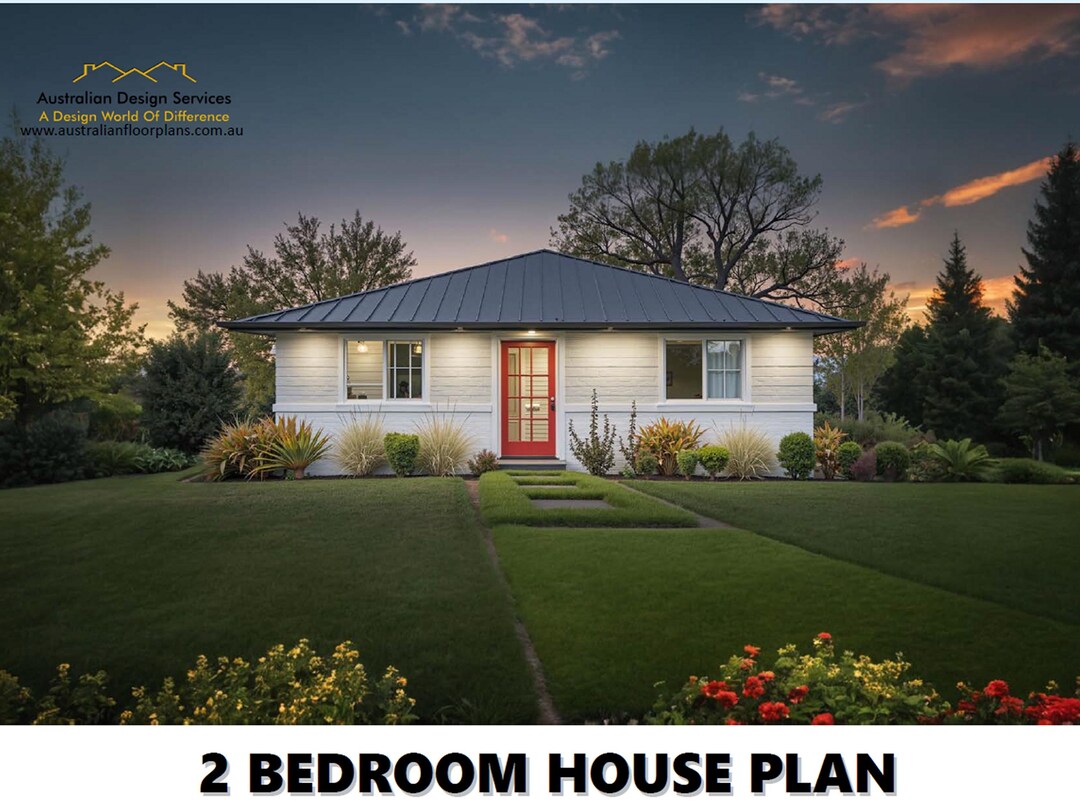 2 Bedroom House Plan – 968 Sq Ft / 90 Sq Meters | Small Home & Granny ...