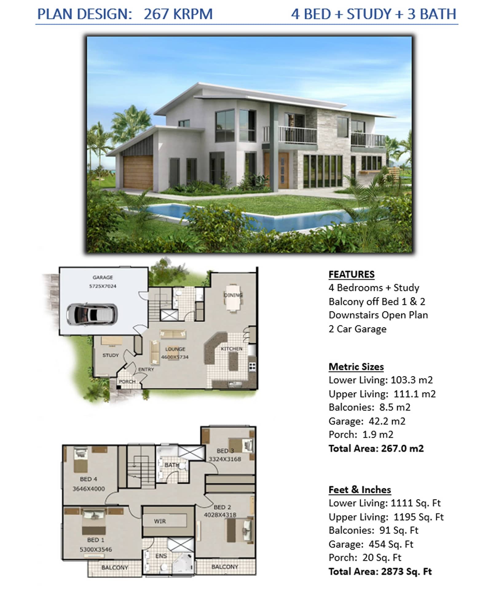 SPECTACULAR 2 Level House Plans Homes Double Storey House - Etsy