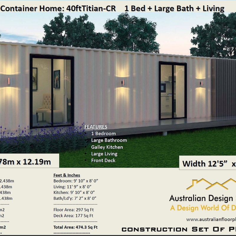 40ft Container Home - Etsy