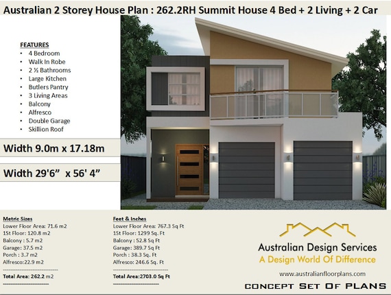 Four Bedroom Double Storey House Plan