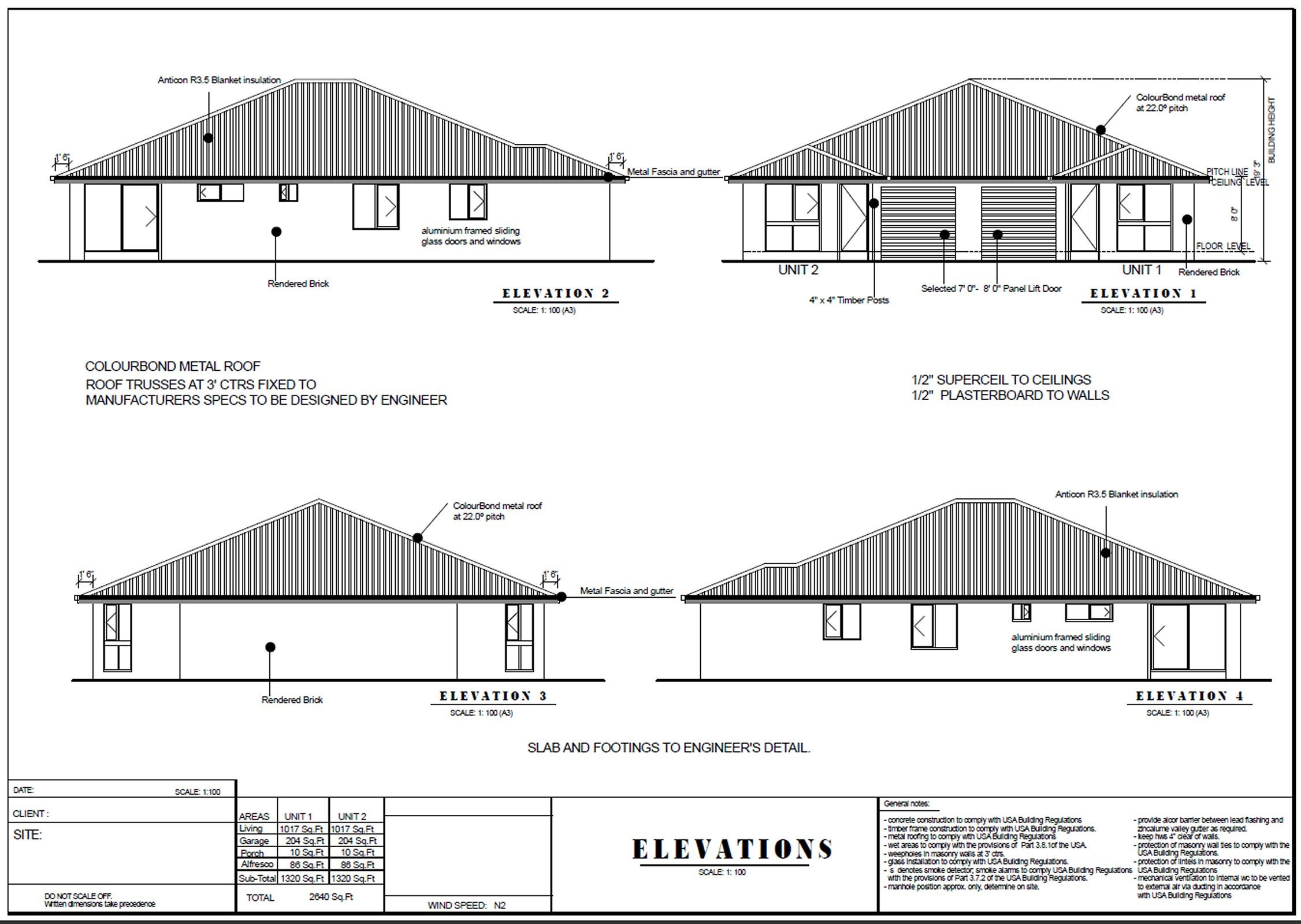 Hipster 6 Bed Duplex Plans | 2640 Sq. Foot or 245.2 M2 | Narrow Land 6 ...