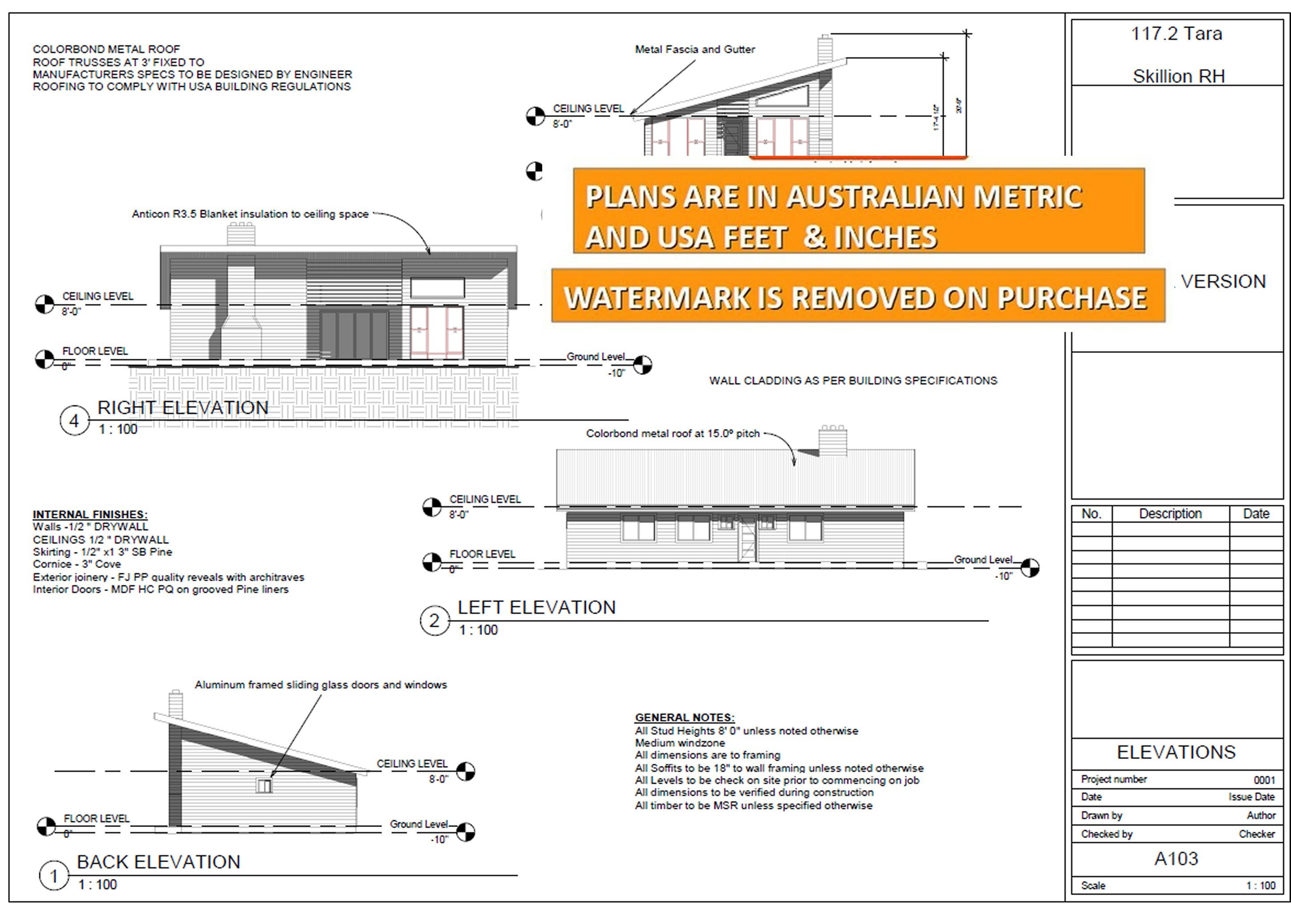 117.2 Tara House Plan | 103 Sq Meters (1,107 Sq Ft) – Modern 2-bedroom ...