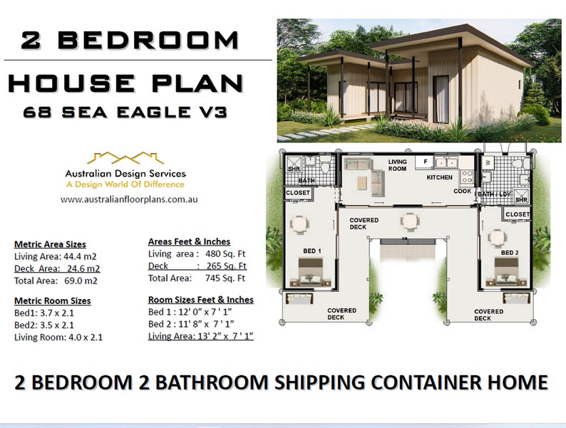 SHIPPING CONTAINER HOME 2 Bedrooms-2 Bathrooms Shipping - Etsy Australia