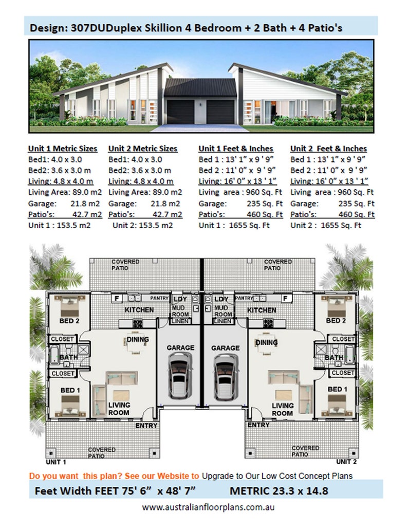 Duplex Home Designs Architectural Home Designs Printable Illustrated ...